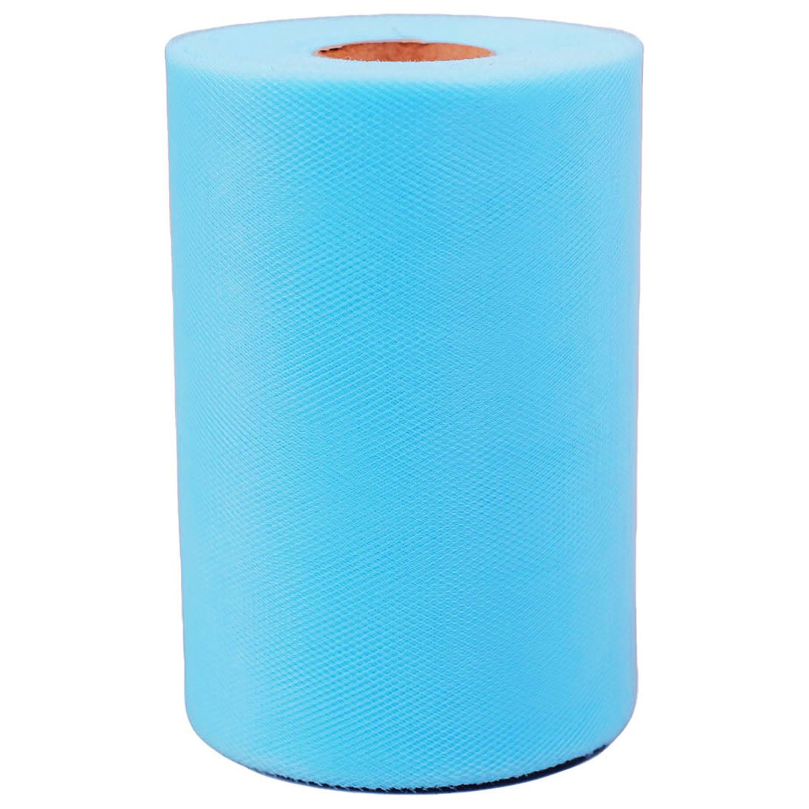 Efavormart 6"x100 Yards Blue Tulle Fabric Bolt, Sheer Fabric Spool Roll ...