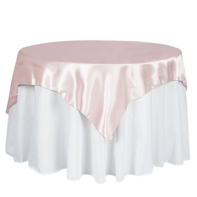 Efavormart 60" SATIN Square Tablecloth Overlay For Wedding Catering ...