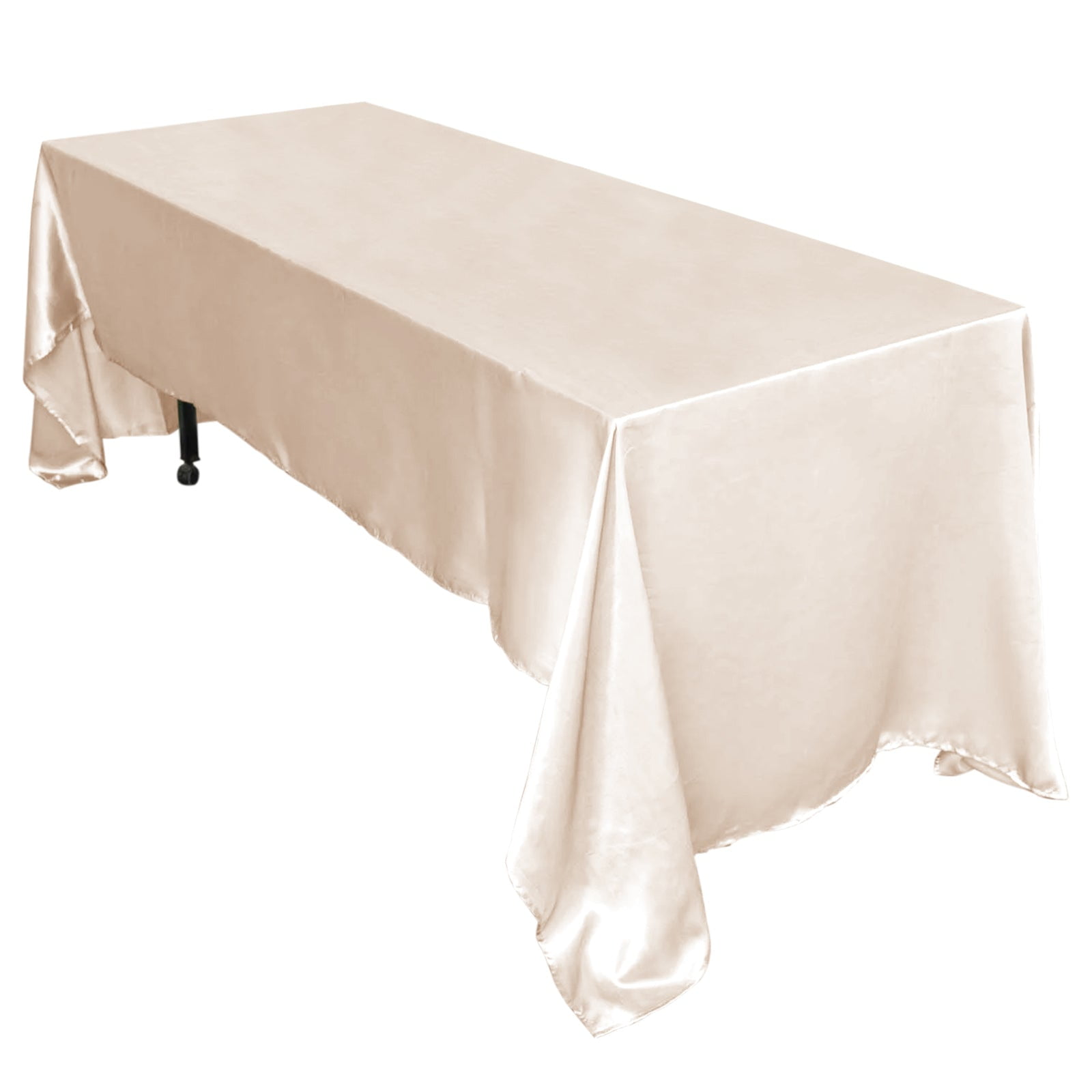 Efavormart 60x126" Rectangle BEIGE Wholesale SATIN Tablecloth Banquet ...