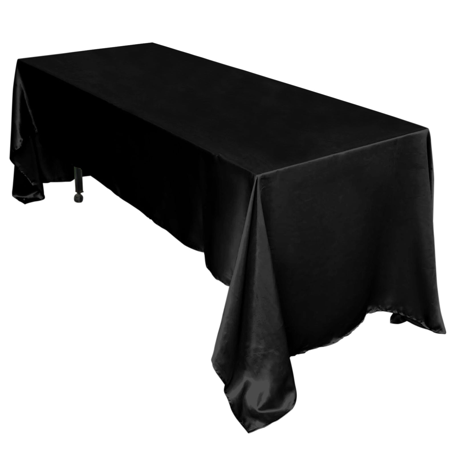 Efavormart 60x126" Seamless Premium BLACK 200 GSM Linens Polyester ...