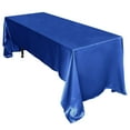 Efavormart 60x126" Rectangle ROYAL BLUE Wholesale SATIN Tablecloth ...