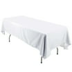 Efavormart 90x156" WHITE Wholesale Rectangle Polyester Tablecloth Linen ...