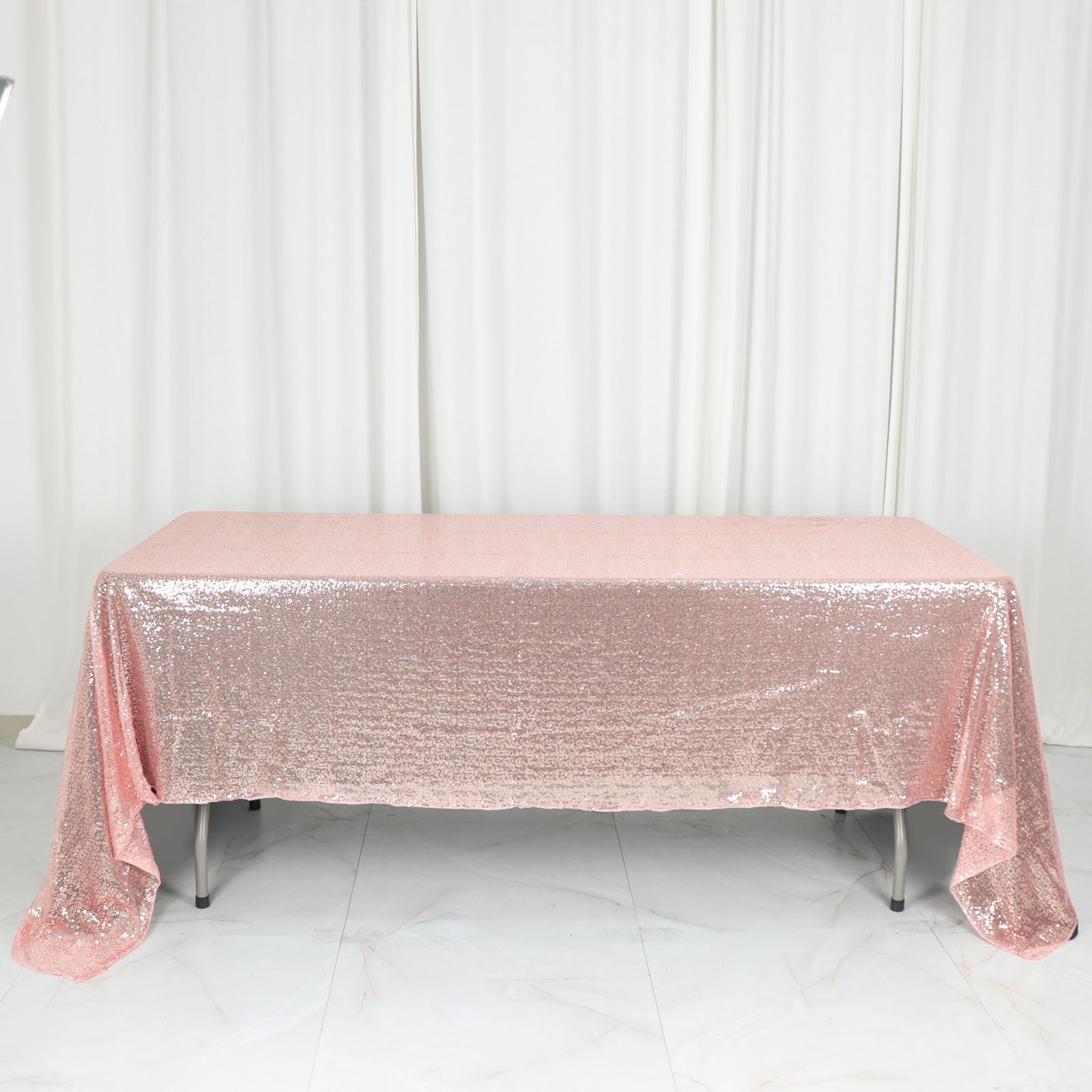 Efavormart 60x126" Wholesale Rectangle Table Cover Premium Sparkly ...