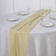 Efavormart 6FT Champagne Premium Chiffon Table Runner for Party Dining ...