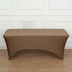 Efavormart 8FT Rectangular Stretch Spandex Tablecloth for Wedding ...
