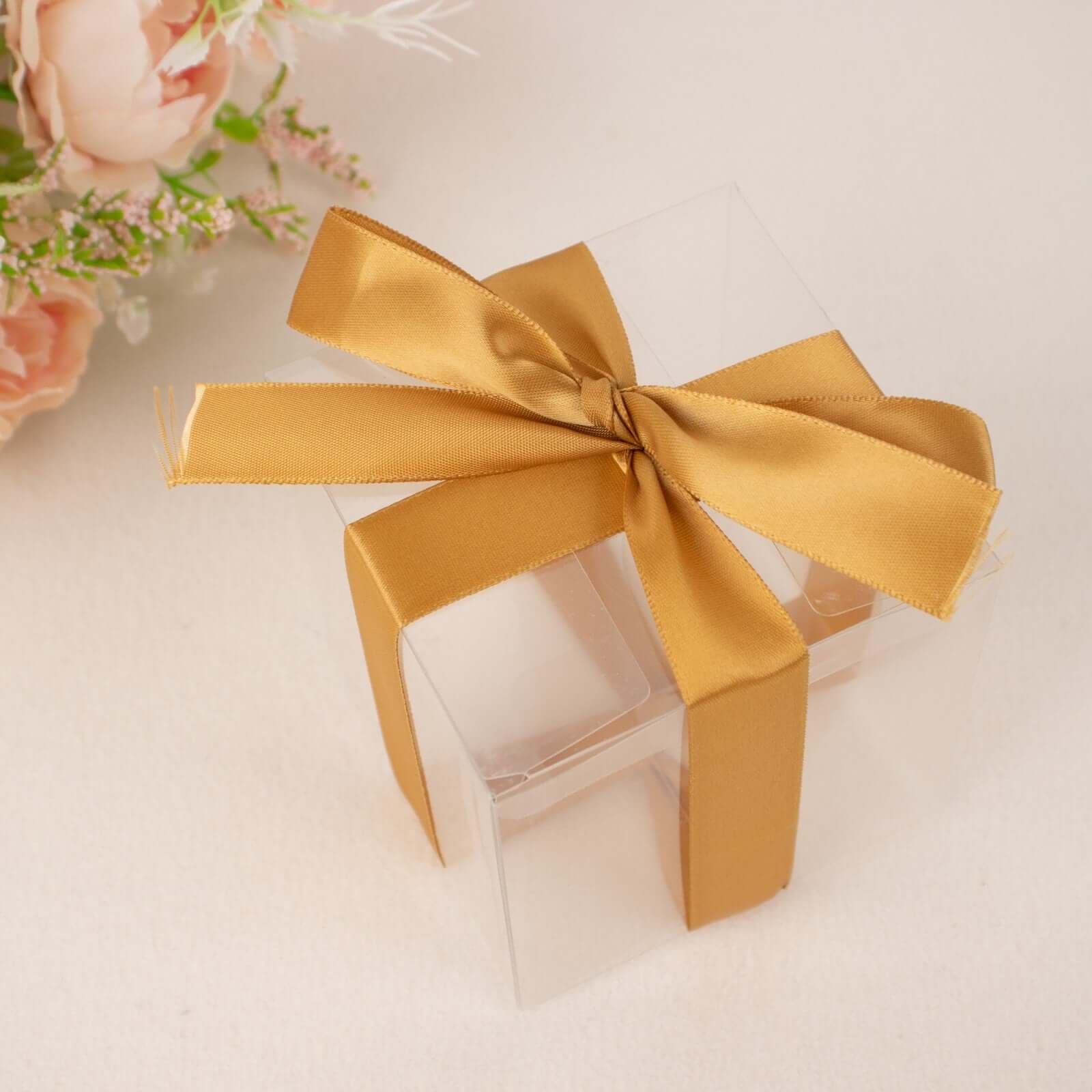 Efavormart Gold 7/8" Satin Ribbon for Gift Wrapping, Hair Bow Clips ...