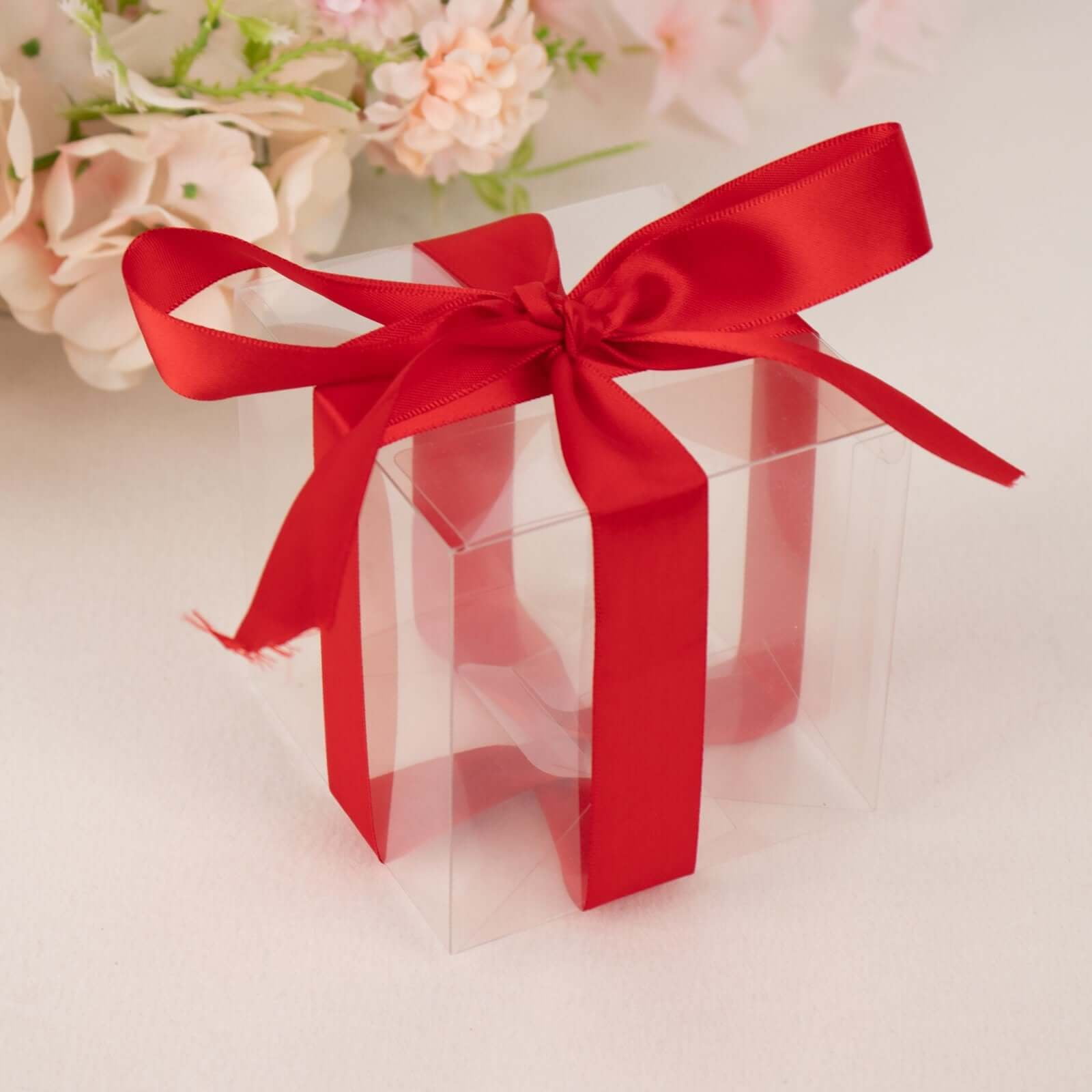 Efavormart Bulk 7/8" Red Satin Ribbon for DIY Crafts, Gift Wrapping ...
