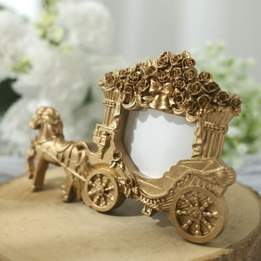 BalsaCircle 4 Gold 4" Mini Baroque Oval Picture Frames Party Wedding ...