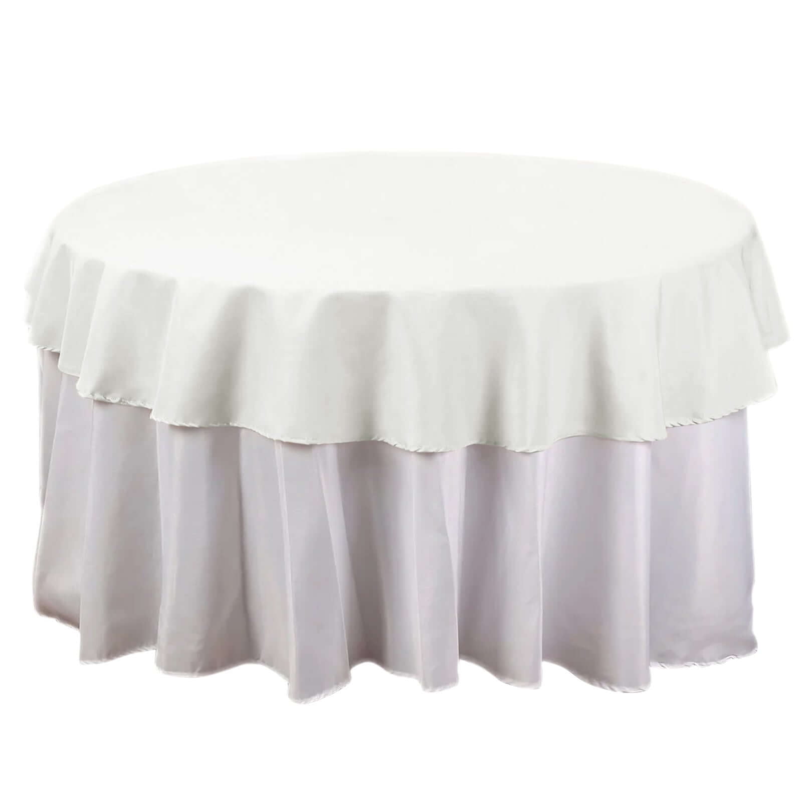 Efavormart 70" Round Linens IVORY Wholesale Linens Polyester ...