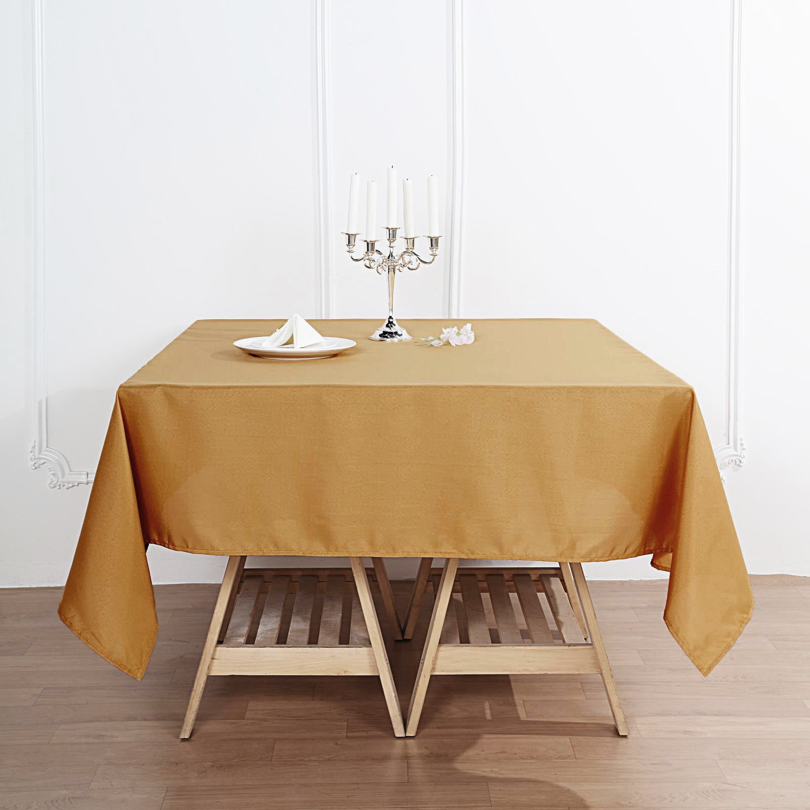 Efavormart 70" Square Linens GOLD Wholesale Linens Polyester Square ...