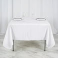 Efavormart 70" Square Linens WHITE Wholesale Linens Polyester Square ...