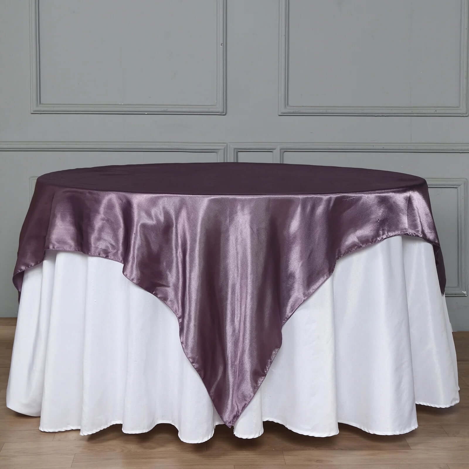 Efavormart 72" SATIN Square Tablecloth Overlay For Wedding Catering ...
