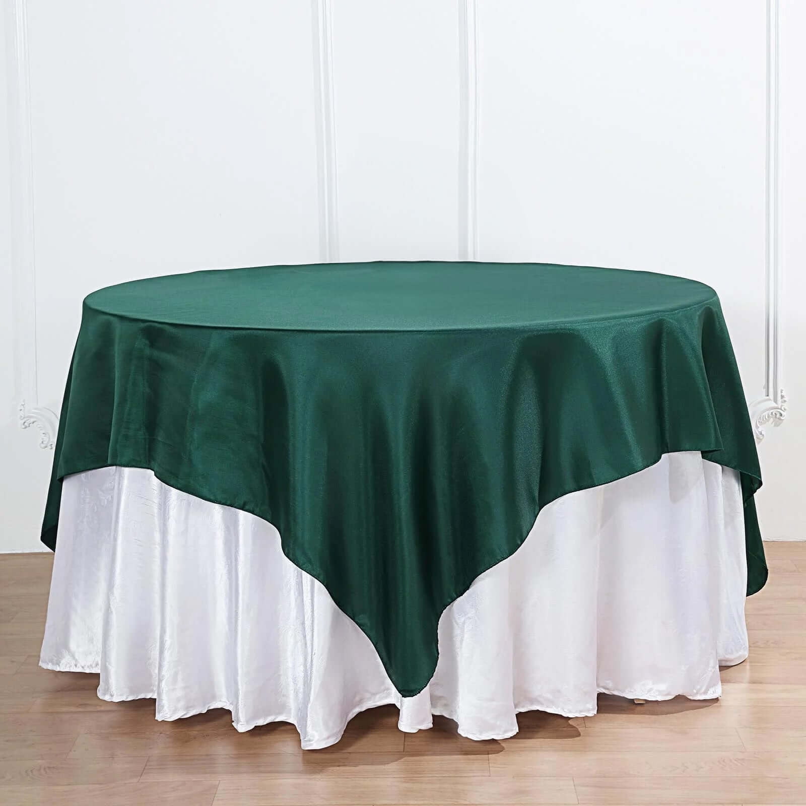 Efavormart Elegant 72" Satin Square Tablecloth Overlay for Wedding ...