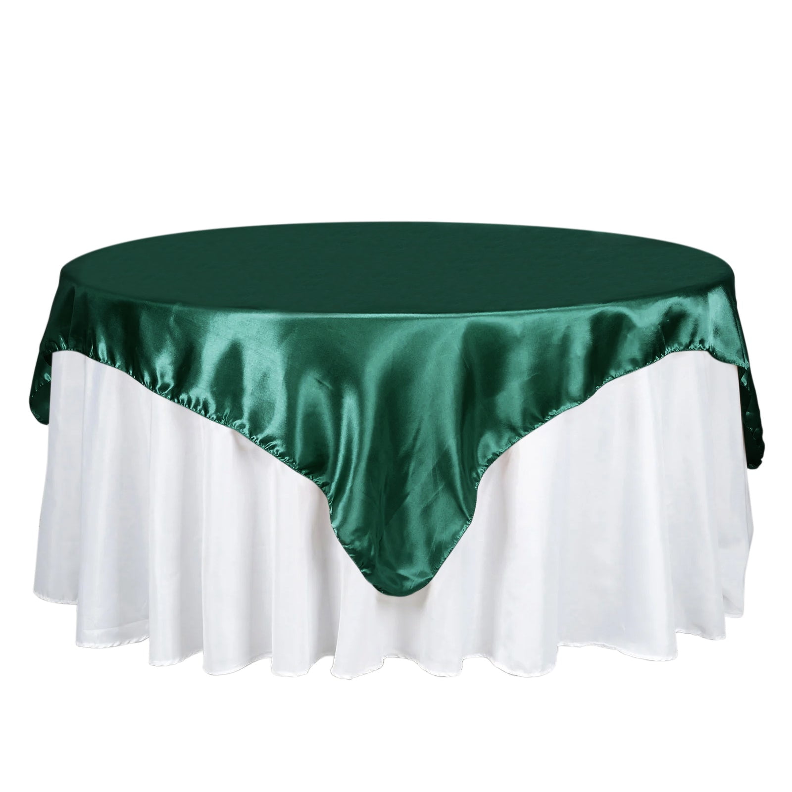Efavormart 72" SATIN Square Tablecloth Overlay For Wedding Catering ...