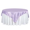 Efavormart 60" SATIN Square Tablecloth Overlay For Wedding Catering Party Table Top Decorations ...