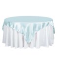 Efavormart 72" SATIN Square Tablecloth Overlay For Wedding Catering Party Table Decorations ...