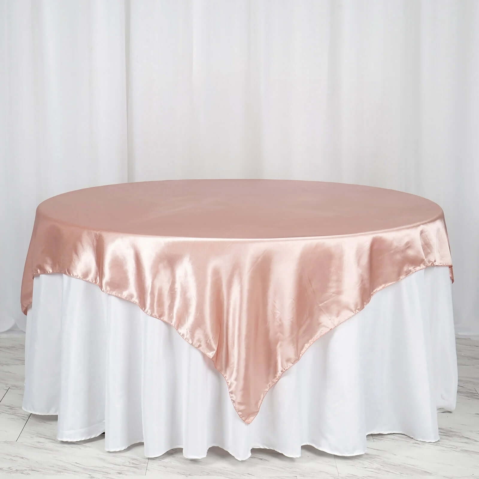 Efavormart 72" SATIN Square Tablecloth Overlay For Wedding Catering ...