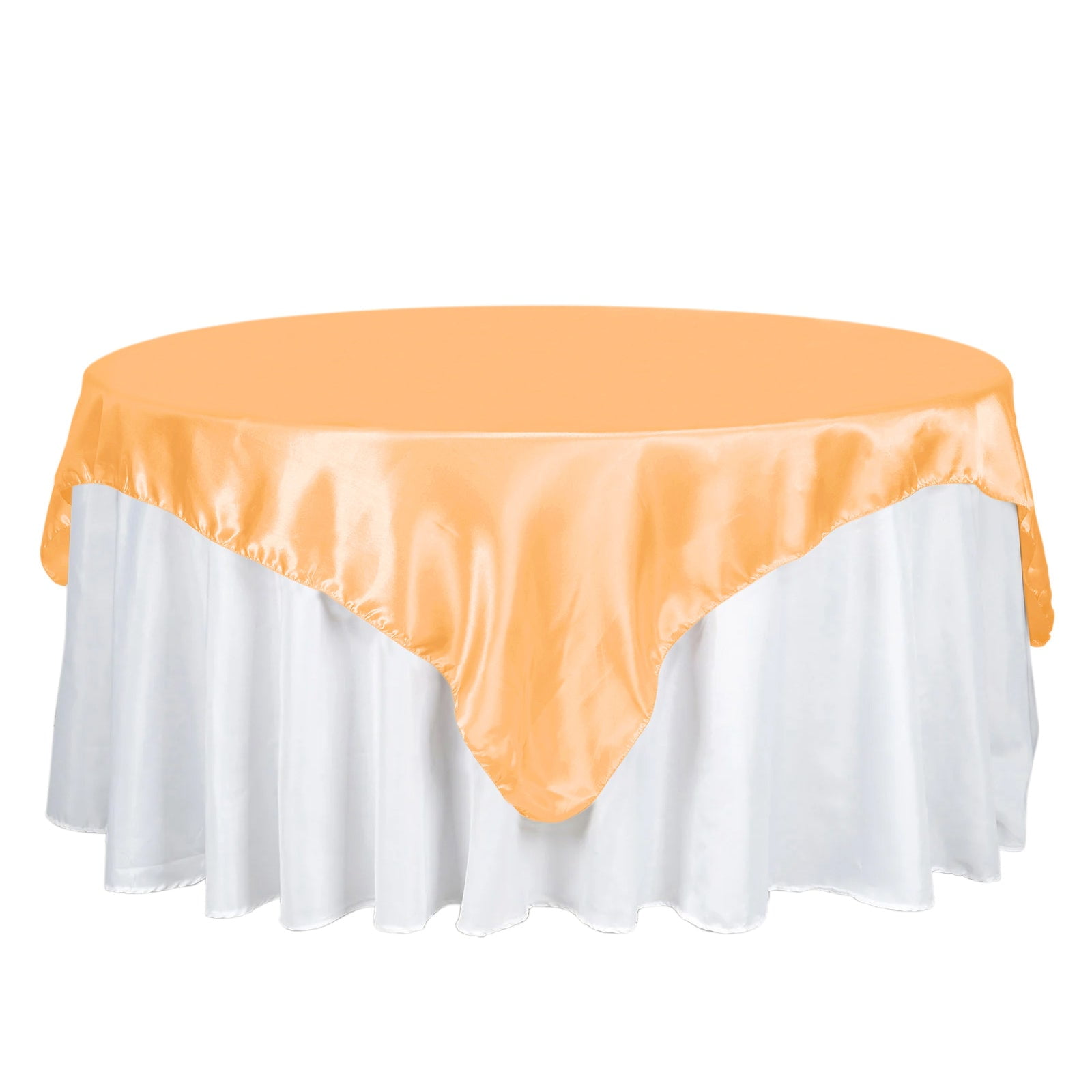 Efavormart 72" SATIN Square Tablecloth Overlay For Wedding Catering ...