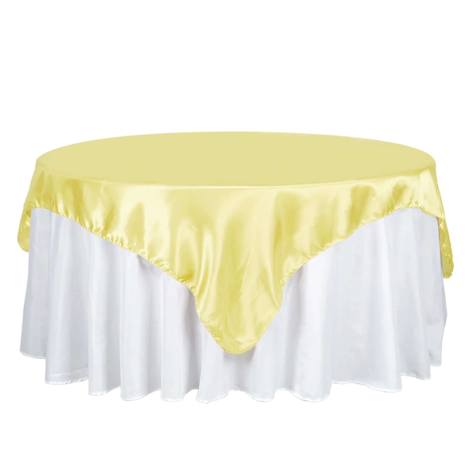 Efavormart 72" SATIN Square Tablecloth Overlay For Wedding Catering ...