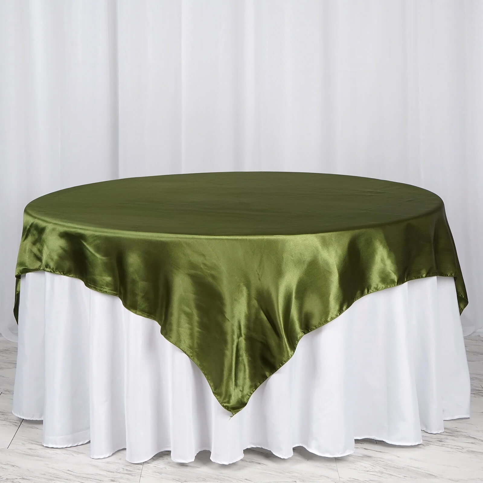 Efavormart 72" SATIN Square Tablecloth Overlay For Wedding Catering ...