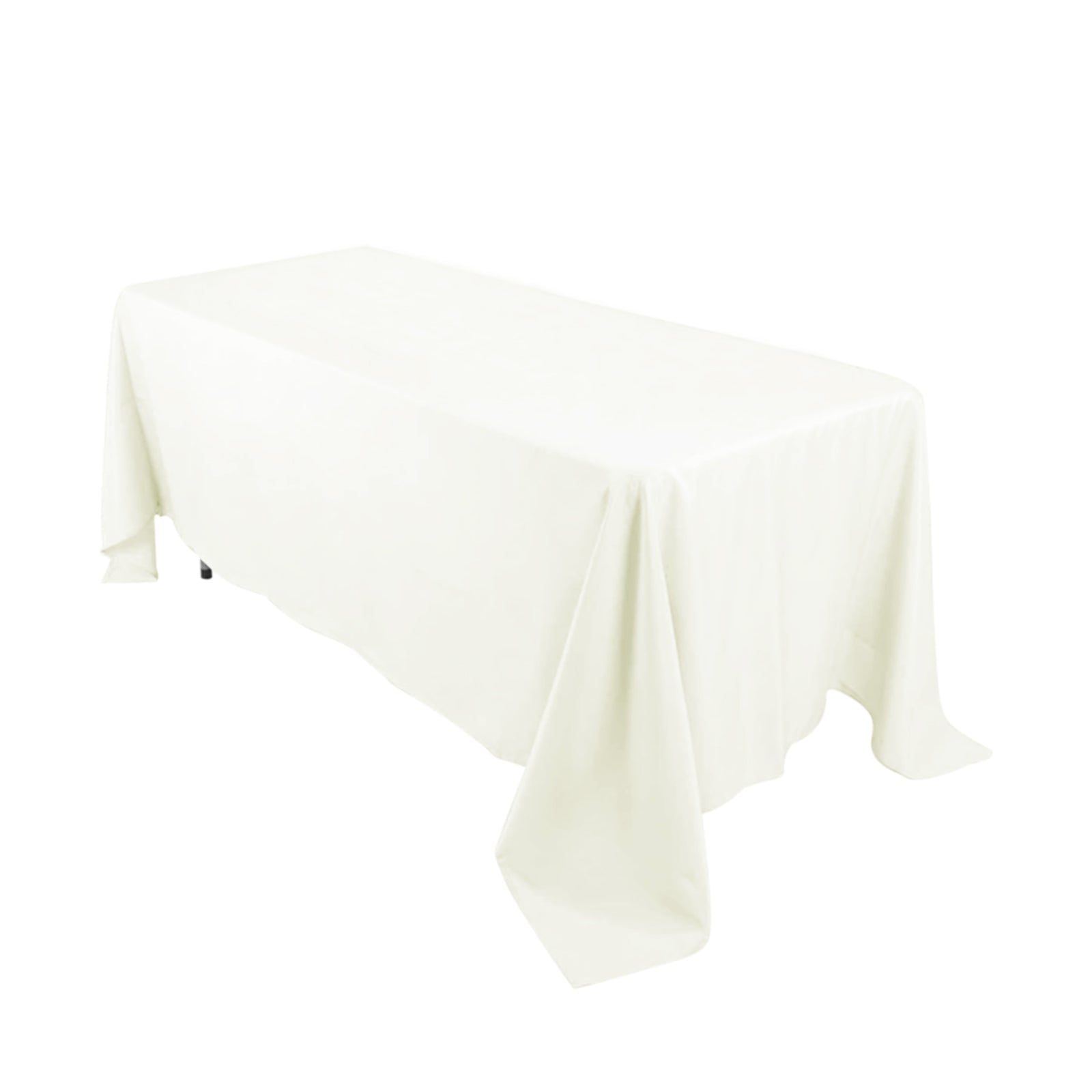 Efavormart 72x120" Seamless Premium IVORY 200 GSM Linens Polyester ...