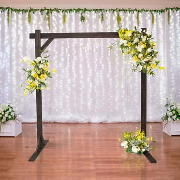 Miumaeov Wooden Wedding Arch, Wedding Arches for Ceremony, Backdrop ...