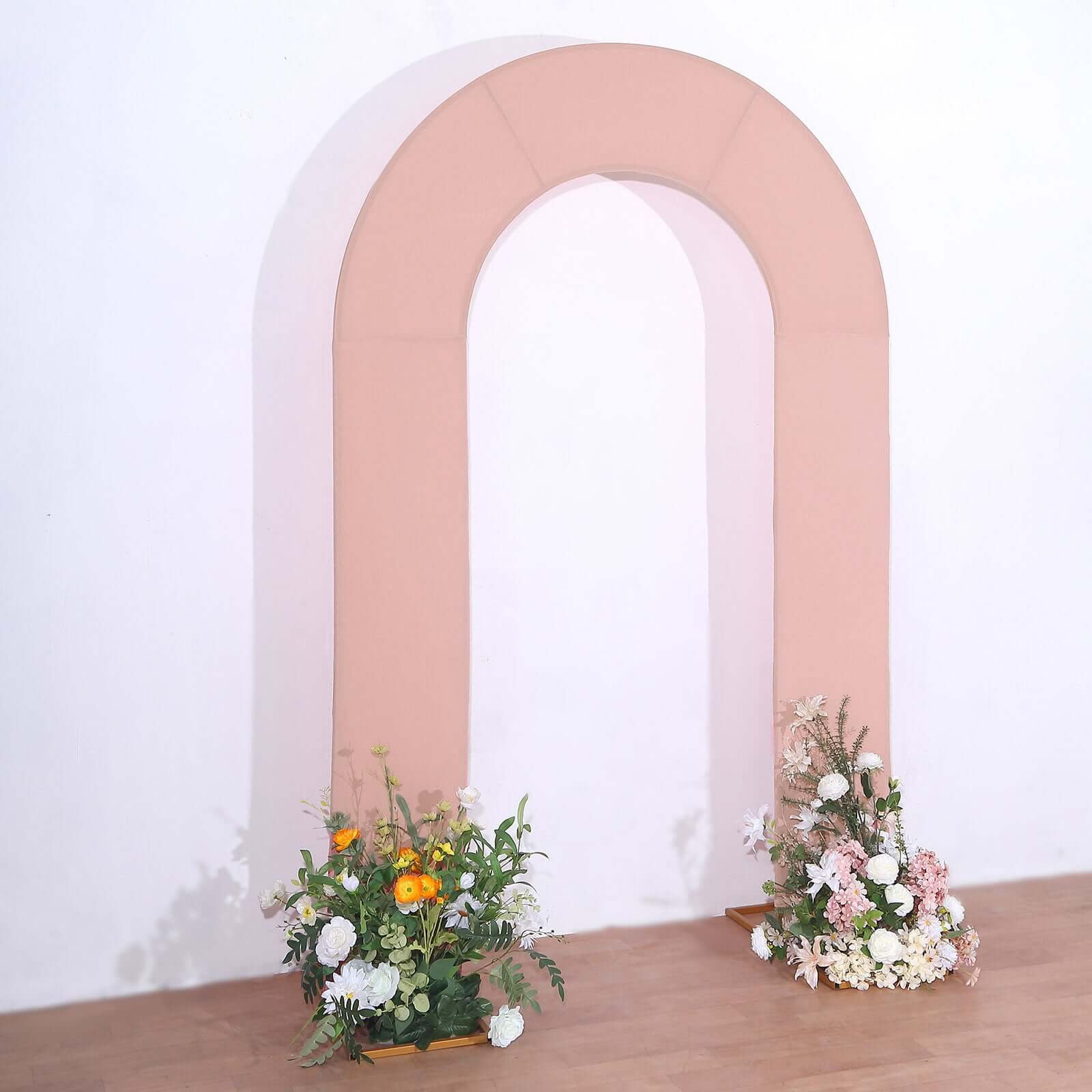 Efavormart 7ft Dusty Rose Spandex Fitted Open Arch Backdrop Cover ...
