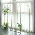 Efavormart 7ft Gold Metal Wedding Arch, DIY Floral Display Frame, Round ...