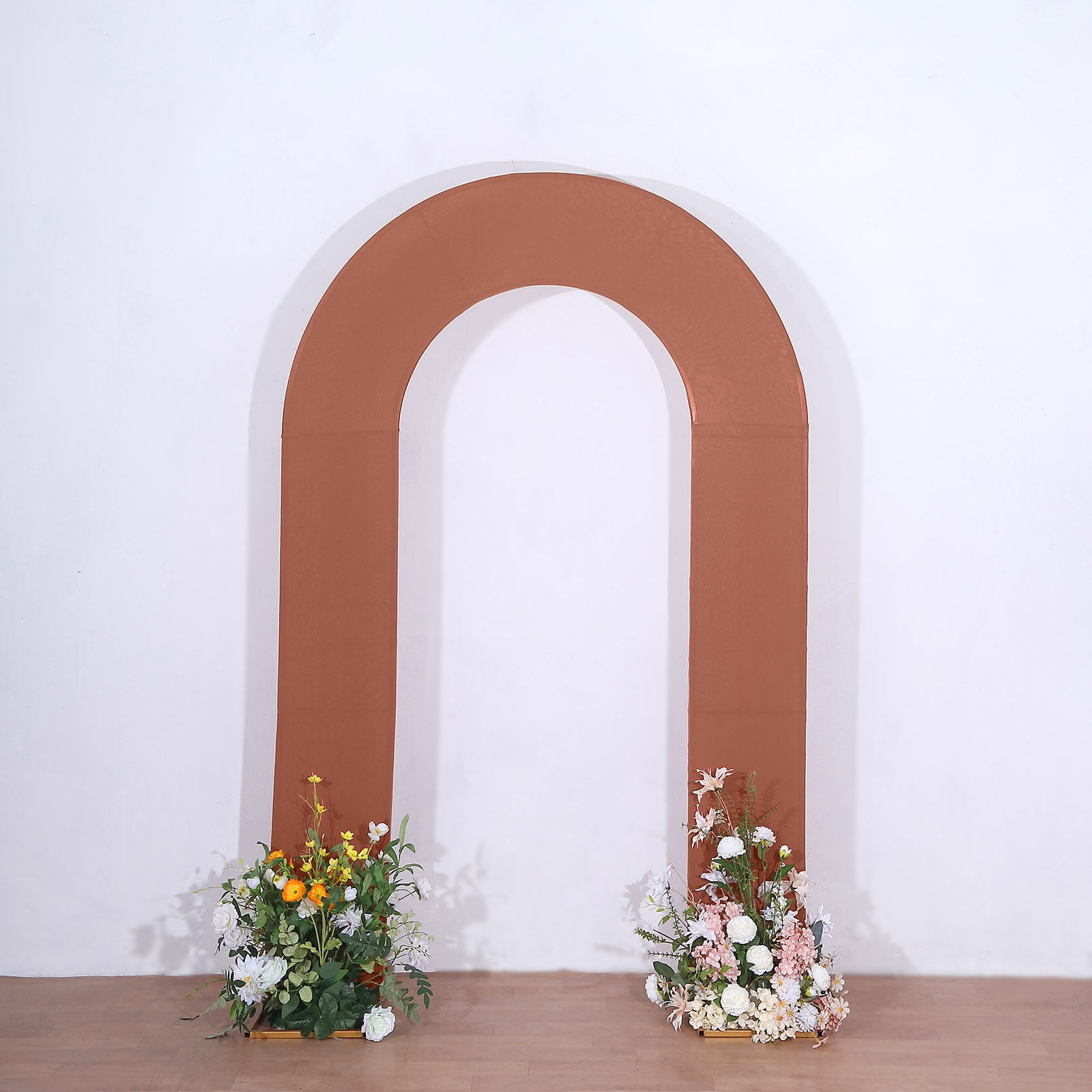 Efavormart 7ft Terracotta Spandex Fitted Open Arch Backdrop Cover ...