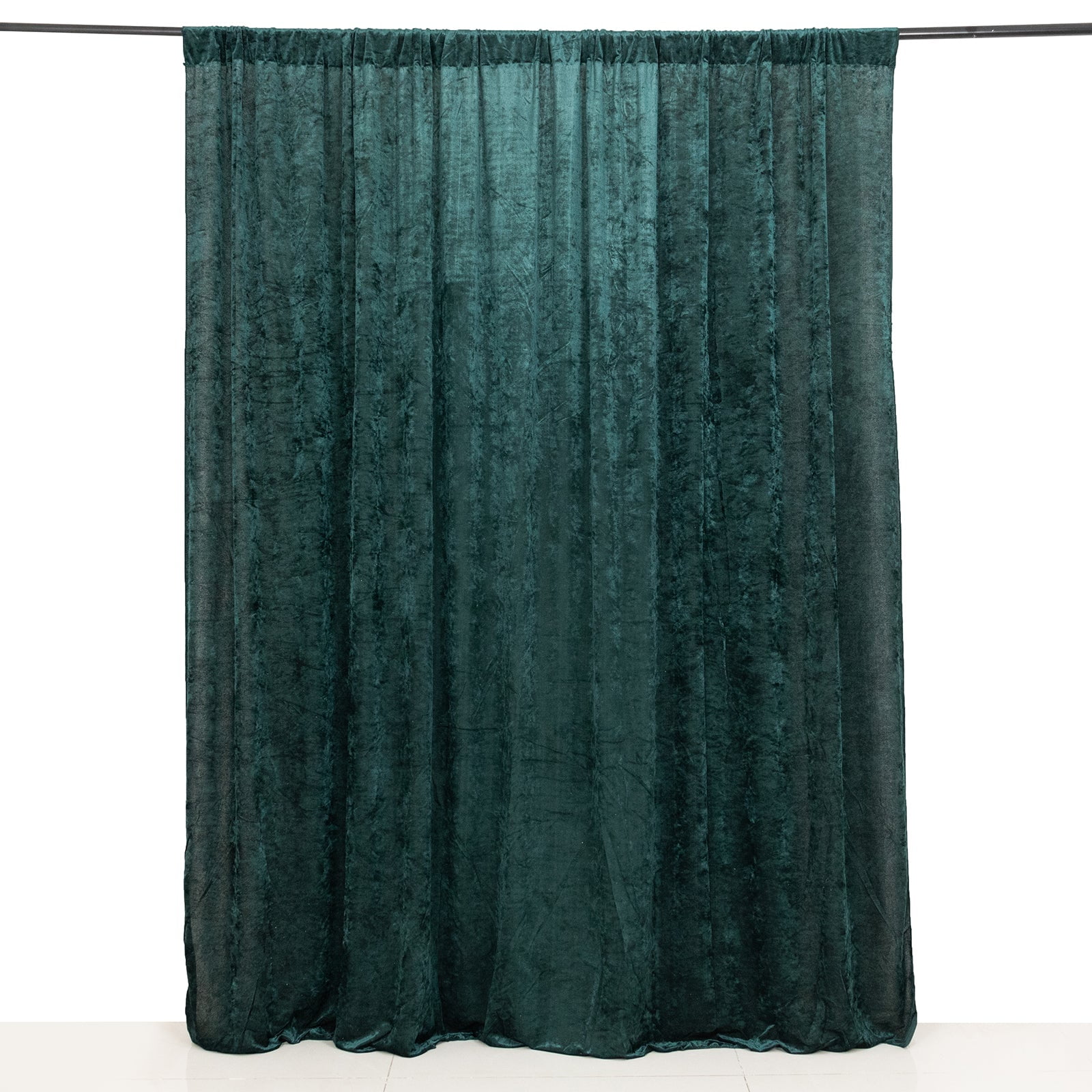 Efavormart 8Ft H x 8Ft W Premium HUNTER GREEN Velvet Backdrop Curtain ...