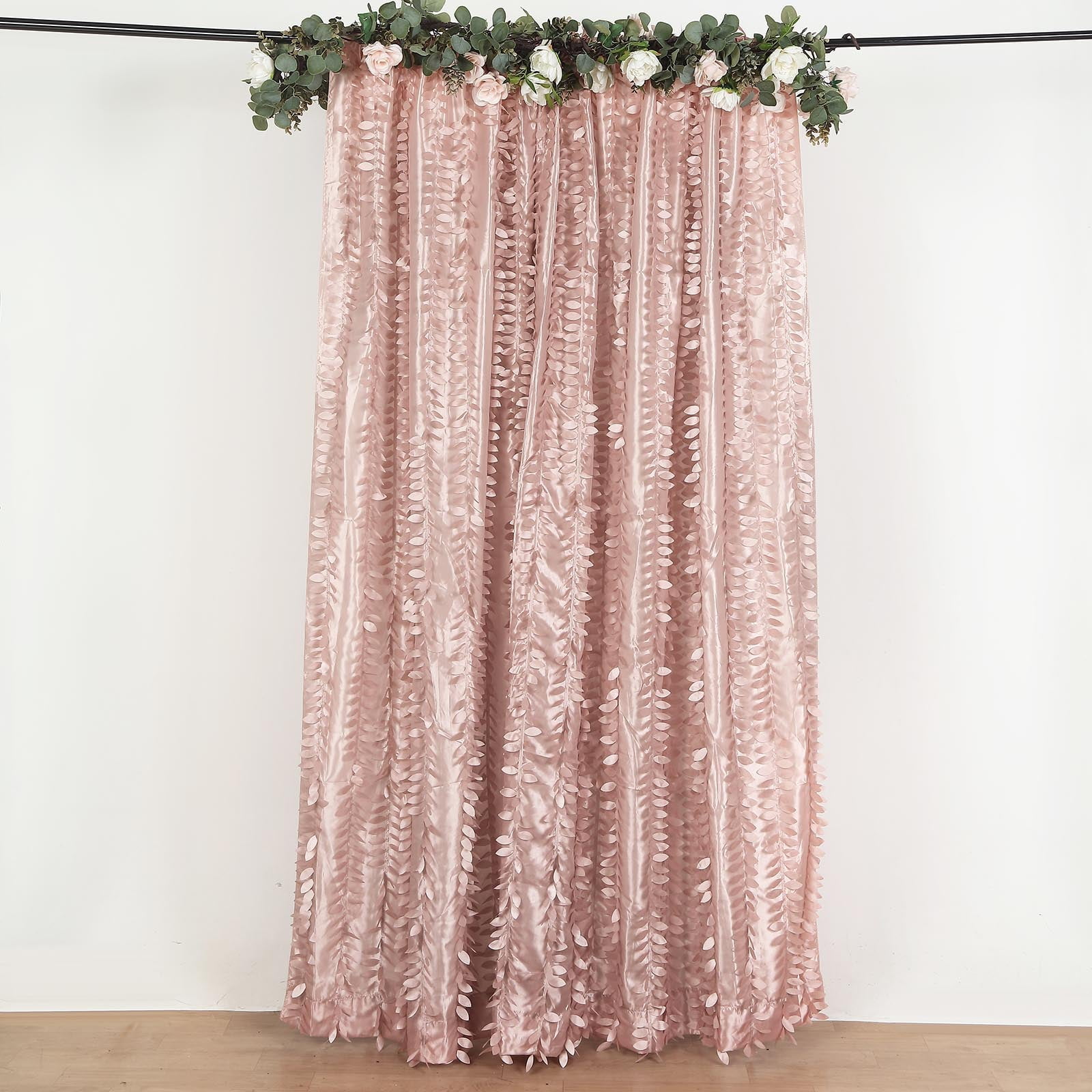 Efavormart 8ftx8ft Dusty Rose Hanging Leaf Petal Taffeta Photography ...