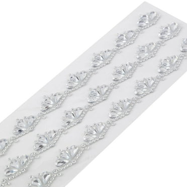 Offray Accessories, Silver Adhesive Gems 240 Piece Value Pack, Great ...
