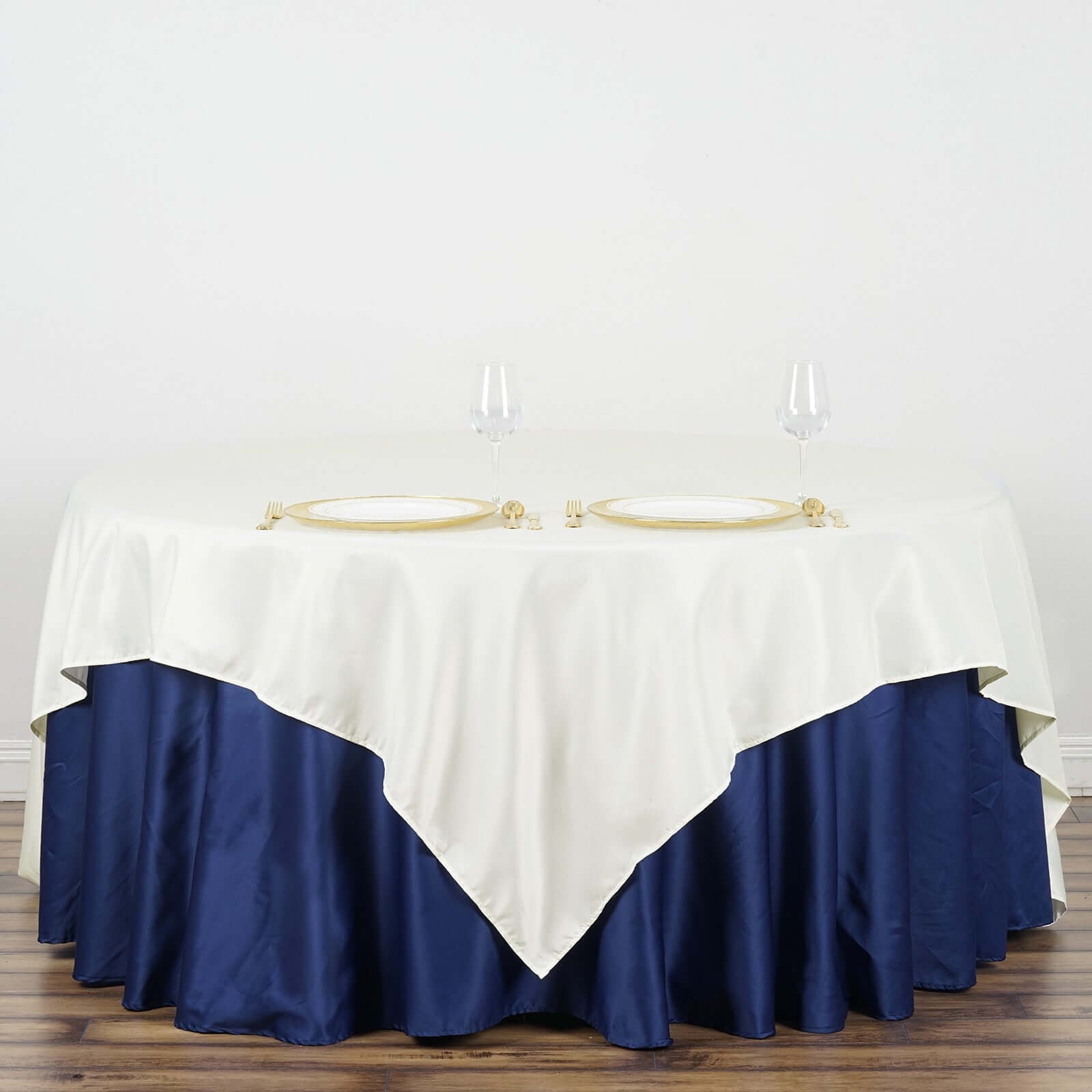 Efavormart 90" IVORY Wholesale Linens Polyester Square Linen Tablecloth ...