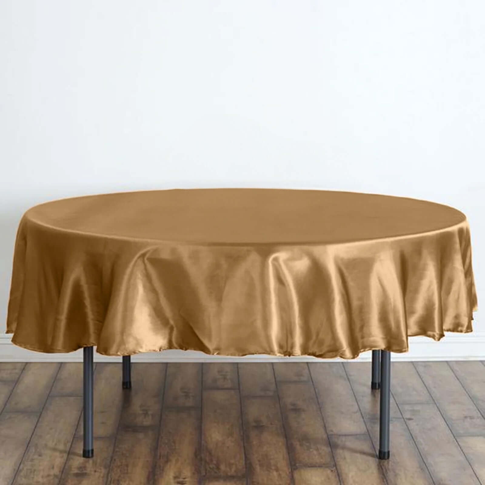 Efavormart 90 Inch Satin Round Tablecloth, Washable Linen Table Cover ...
