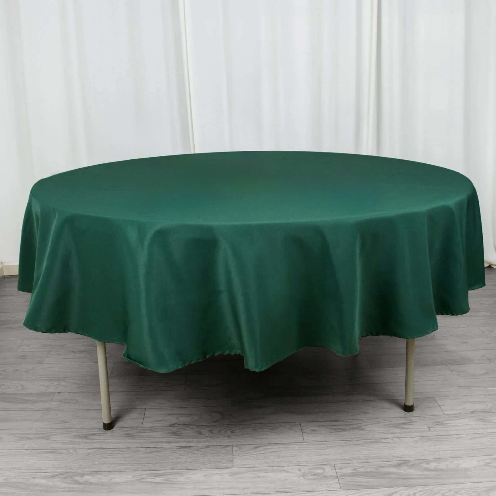 Efavormart 90" Seamless Premium Hunter Emerald Green Linens Polyester ...