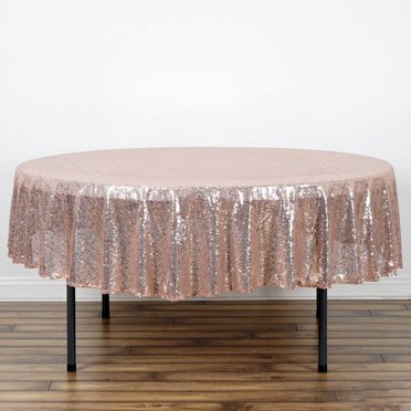 Efavormart 132" Wholesale Premium Table Cover Sparkly SEQUIN Round Tablecloth For Wedding ...