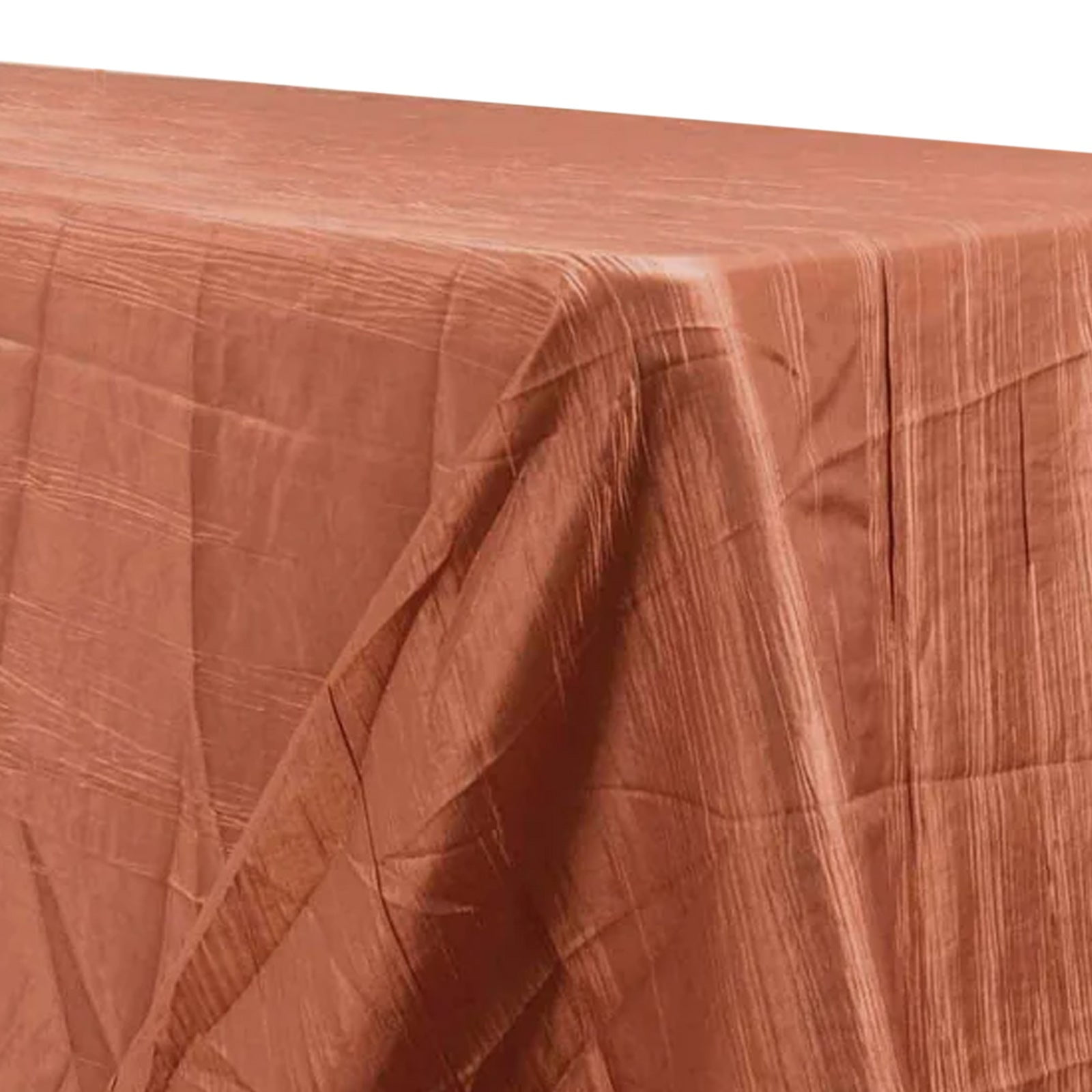 Efavormart 90" X 156" - Terracotta Accordion Crinkle Taffeta ...