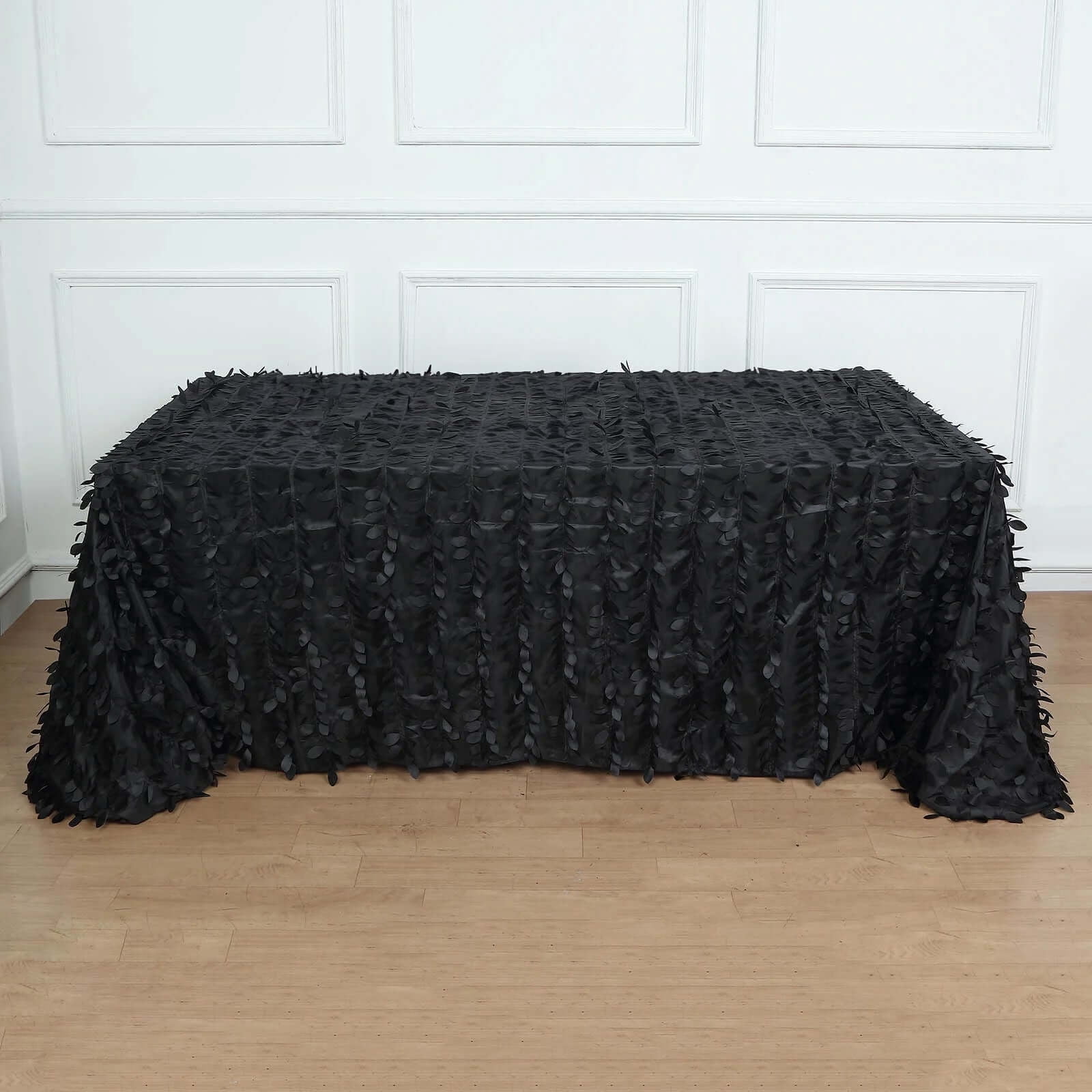 Efavormart 90"x156" Rectangle Leaf Petal Taffeta Tablecloth ...