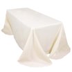 Efavormart 90x156" WHITE Wholesale Rectangle Polyester Tablecloth Linen ...