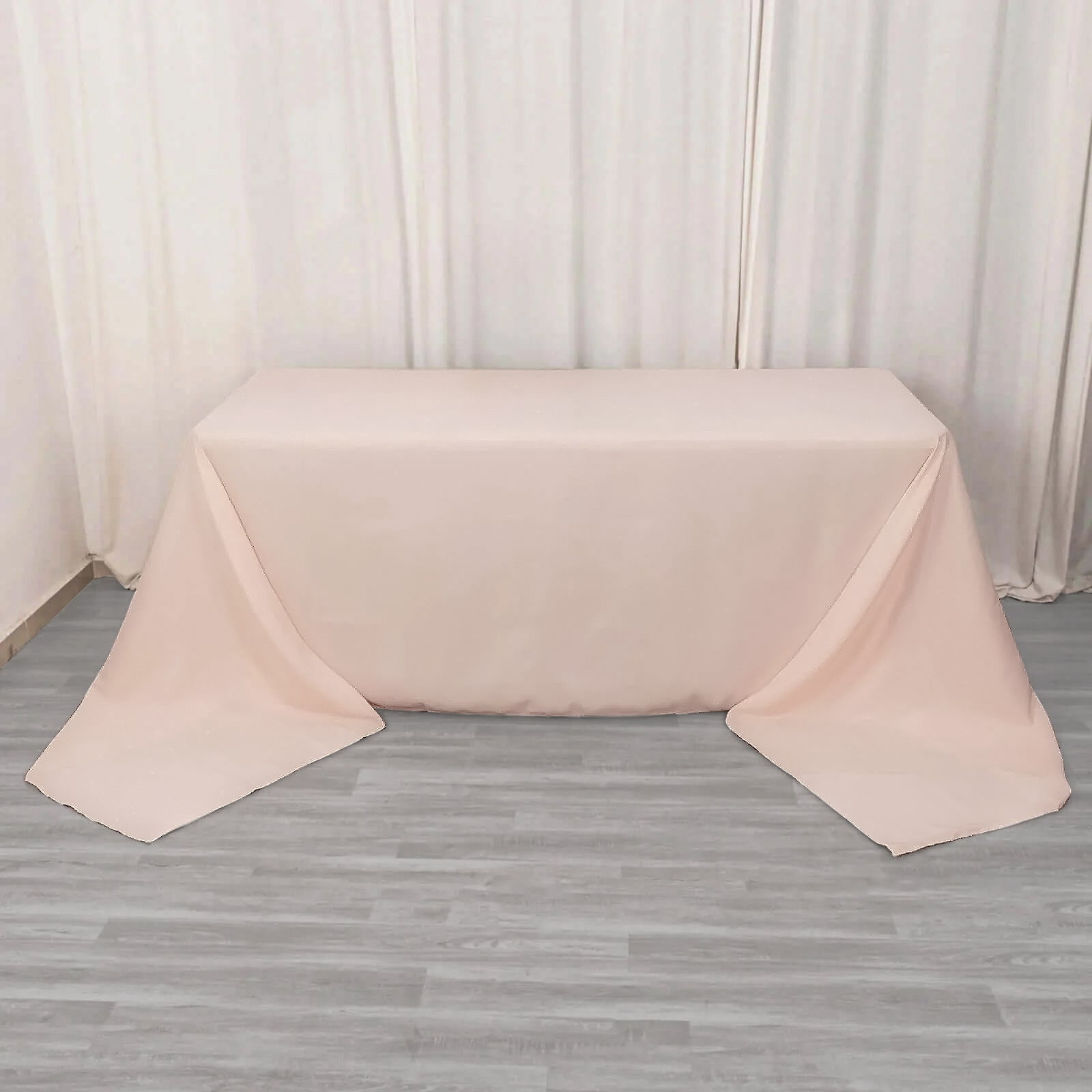Efavormart 90x132" Seamless Premium Blush Rose Gold 200 GSM Linens ...