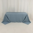 Efavormart 90x132" Seamless Premium Dusty Blue 200 GSM Linens Polyester ...