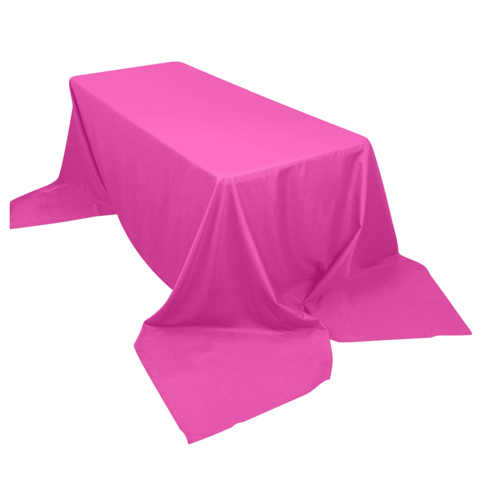 Efavormart 90x156" FUSHIA Wholesale Rectangle Polyester Tablecloth ...