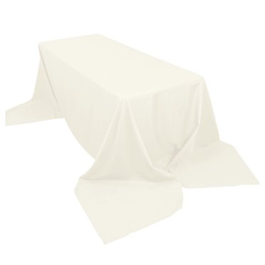 Efavormart 90x132" WHITE Wholesale Rectangle Polyester Rectangle ...