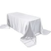 Efavormart 90x156" WHITE Wholesale Rectangle Polyester Tablecloth Linen ...