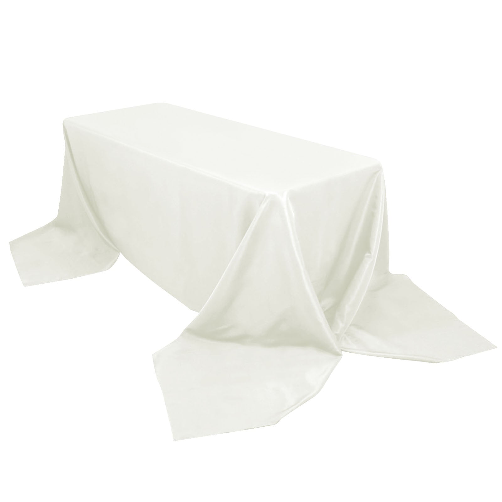 Efavormart 90x156" Seamless Premium IVORY 200 GSM Linens Polyester ...