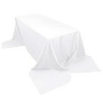 Efavormart 90x156" WHITE Wholesale Rectangle Polyester Tablecloth Linen ...