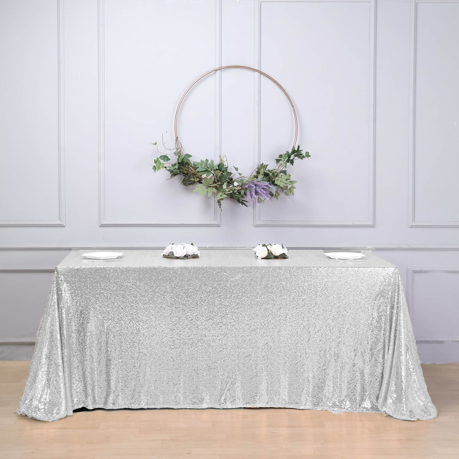 Efavormart 90x156" Wholesale Rectangle Table Cover Premium Sparkly ...