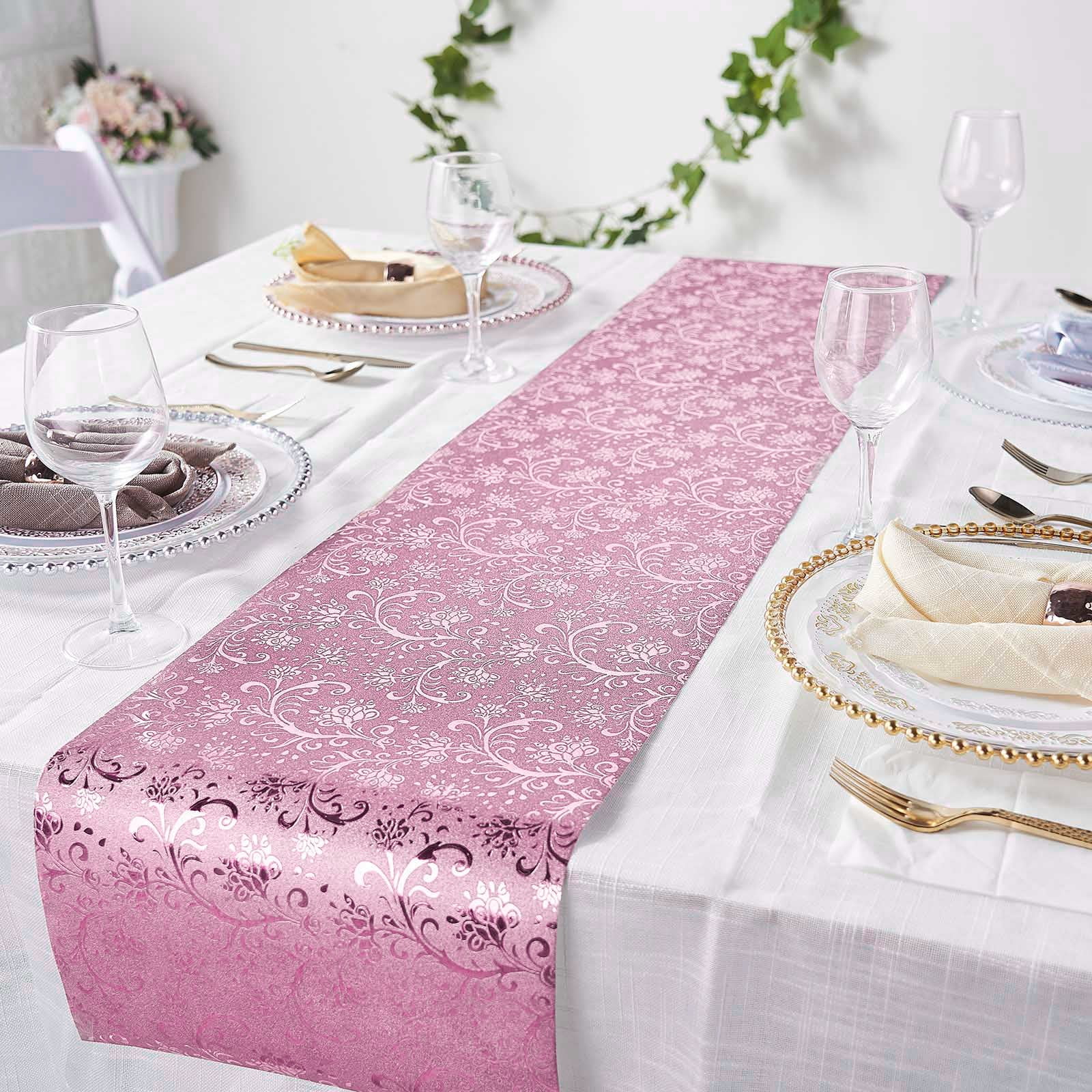 Efavormart 9Ft Glitter Paper Table Runner Roll, Disposable Table Runner ...