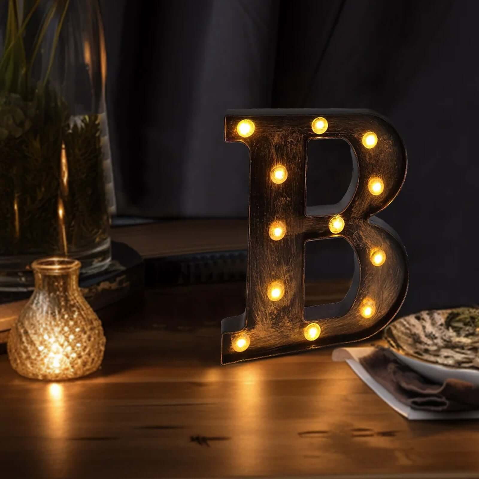 Efavormart Antique Black Industrial Style Letter "B", Vintage Style ...