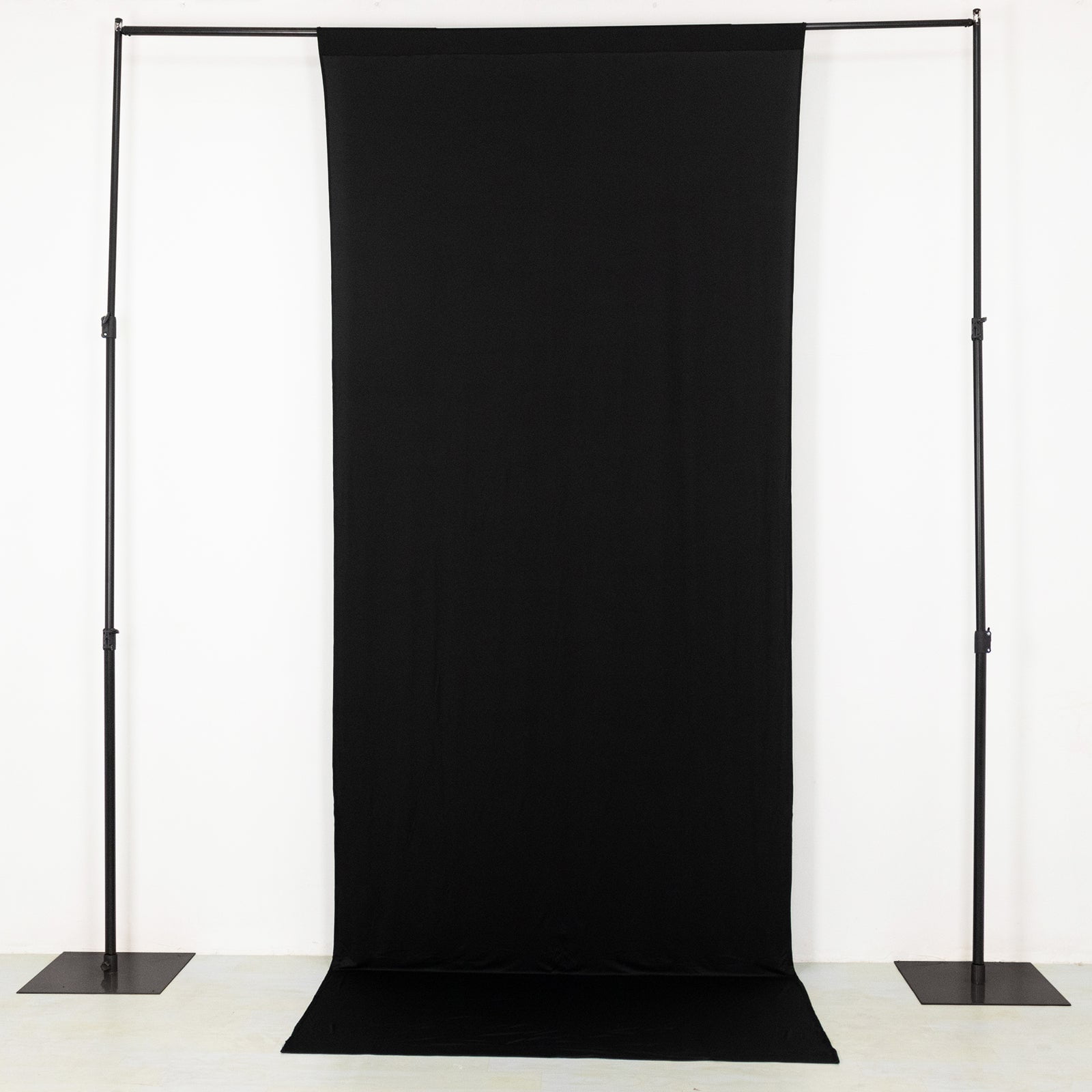 Efavormart Black 4-Way Stretch Spandex Drapery Panel with Rod Pockets ...